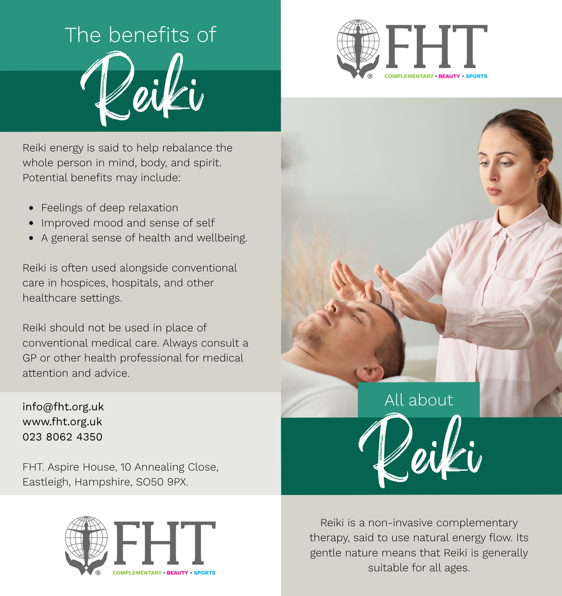 Reiki leaflets – FHT Members' Shop