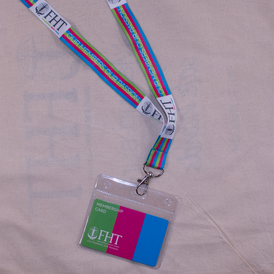 Lanyard and membership card holder – FHT Members' Shop