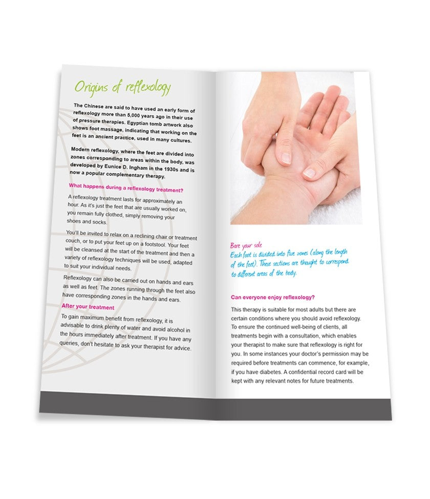 Reflexology leaflets – FHT Members' Shop